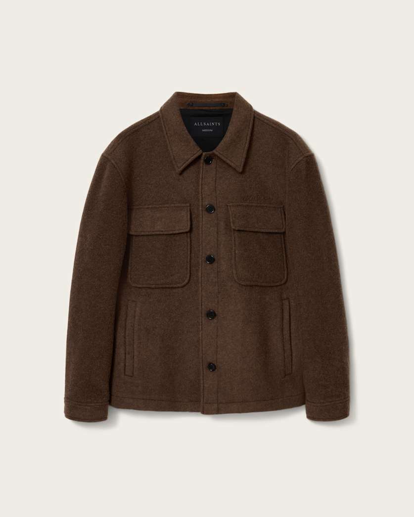 Cayson Wool Blend Jacket CIDER BROWN | ALLSAINTS Canada